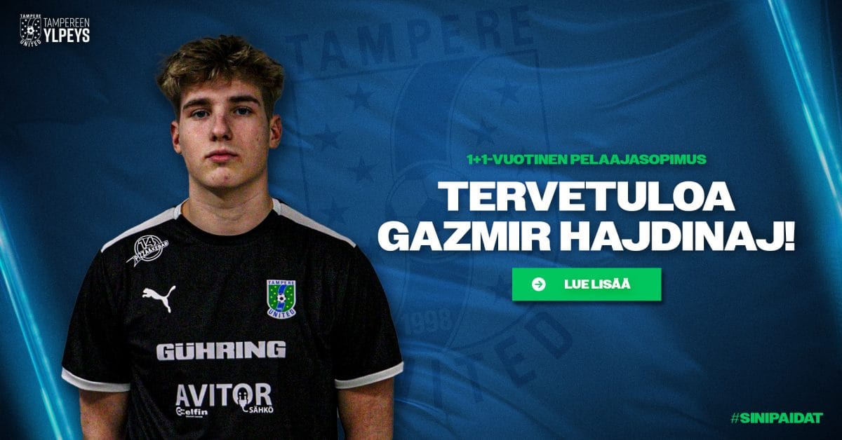 Gazmir Hajdinaj täydentää maalivahti­kolmikon - Tampere United